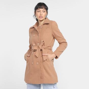 Casaco Trench Coat Aishty Lá Batida Feminino - Casaco Feminino - Magazine Luiza