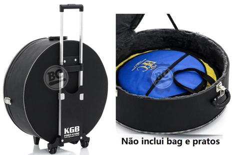 Case de Pratos KGB Male Preto para Pratos até 24 Extra com rodinhas e ...