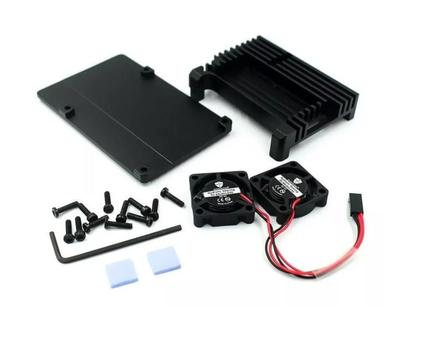 Case Metal Alumínio Raspberry Pi 4 com Cooler - IOT Robotica - Arduino ...