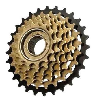 Catraca Roda livre 7v 14/28D dourada última preta - Paco - Cassete de ...