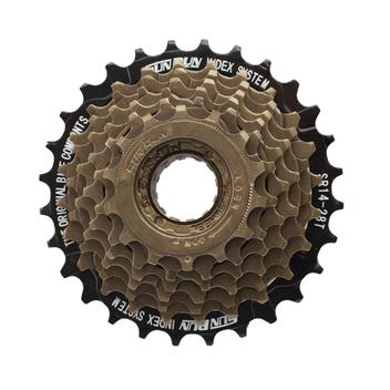 Catraca Roda Livre Rosca 7 Velocidades 14/28 Dentes Original Dourada ...