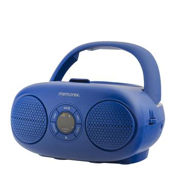 CD Bluetooth portátil Boombox Memorex Top Loading Blue - Mini System ...
