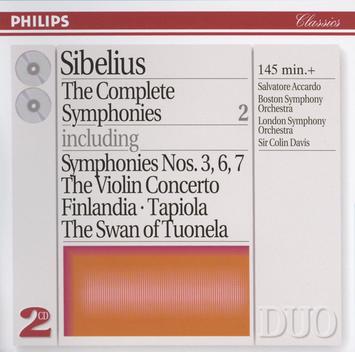 CD Sibelius The Complete Symphonies Vol. 2 com concerto para violino - Philips - Livros de ...