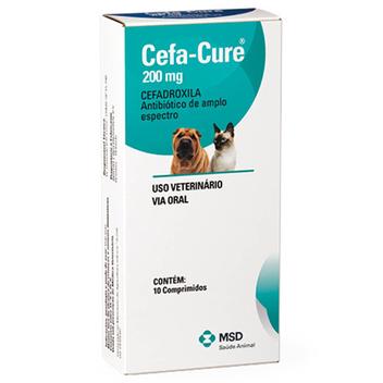 Cefa-Cure 200mg 10 Comprimidos - MSD - Farmácia Pet - Magazine Luiza
