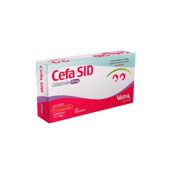 Cefa Sid 220mg 10 Comprimidos Vansil - Antibiótico Pet - Magazine Luiza