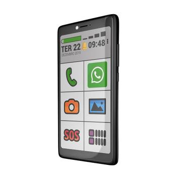 Celular fácil de usar com números e letras grandes 32GB SOS ...