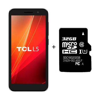 Celular Smartphone TCL L5 16GB 1GB 5'' Preto + MicroSD Kingston 32GB ...