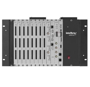 Central Digital PABX híbrida Impacta 300 Rack Intelbras 0/24 - Kit PABX ...