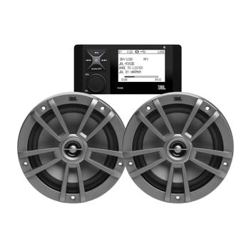 Central Jbl Marine Wake R3500 + 2 Alto Falantes Marine Cinza - Caixas ...