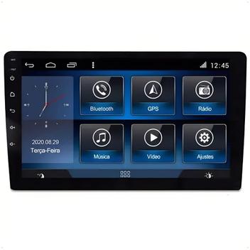 Central Multimídia Android 11 MP5 Slim 10 Polegadas USB Sd Card Aux Bluetooth FM Espelhamento ...