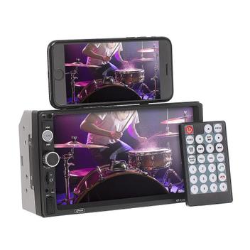 Central Multimidia Bluetooth 2 Din 7 Pol Universal Tela troleo Android USB SD FM MP3 MP4 MP5 - K ...