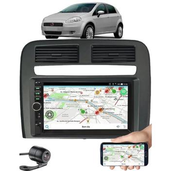 Central Multimidia Punto 2009 Mp5 Espelhamento Moldura Câmera De Ré ...