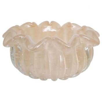 Centro de Mesa Em Cristal Murano Nice Champagne G - Cristais Labone ...