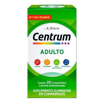 Centrum Adulto com 30 Comprimidos - Pfizer - Multivitamínico ...