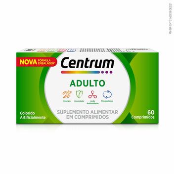 Centrum Adulto com 60 Comprimidos - Pfizer - Multivitamínico ...