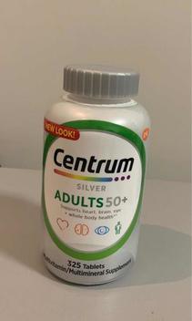 Centrum Silver Adulto 50+ 325 Tabletes - Multivitamínico ...