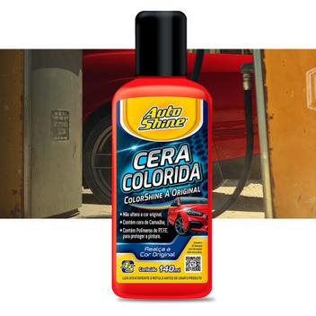 Cera Automotiva Colorida Vermelho Colorshine 140ml Autoshine - Cera ...