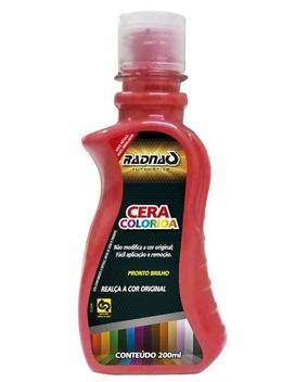 Cera Automotiva Cremosa Colorida VERMELHA 200ML RADNAQ - Cera ...