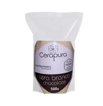 Cera Depilatoria Chocolate Branco Elastica - 500g (cerapura) - Cera ...