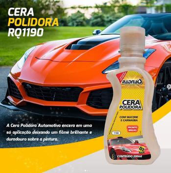 Cera liquida polidora 1x1 200ml bisnaga radnaq - Cera Automotiva ...