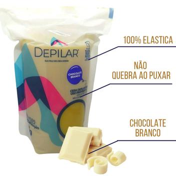Cera Quente Depilação Anestesica Elástica 100% Natural de Chocolate ...