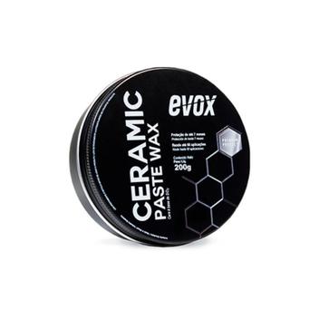 Ceramic paste wax cera em pasta remove riscos e sujeiras proporciona brilho 200g evox automotive ...