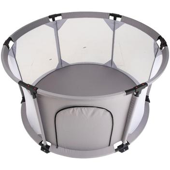 Cercado Bebê ICI Kiddo Cinza Redondo Desmontável e Portátil ...