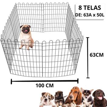 Cercado Pet Dobravel Grande Para Cachorro 8 Telas Pet Gg Móvel ...