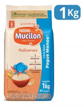 Cereal Infantil Mucilon Multicereais Pacote 1 Kg - Nestle - Cereal ...