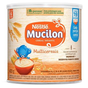 Cereal Matinal Infantil Mucilon Multicereais 400g - Cereal Infantil ...