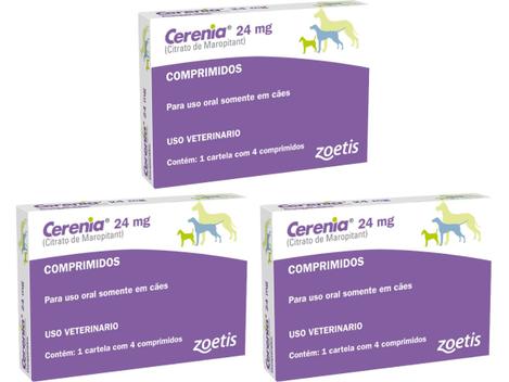 Cerenia 24mg 4 Comprimidos - Zoetis - 3 Unidades - Farmácia Pet ...