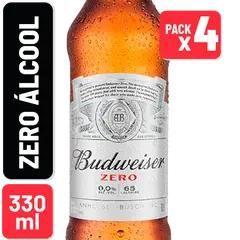 Cerveja Budweiser Zero Long Neck 330ml Caixa C/ 24 Un 1x24 Unidades ...