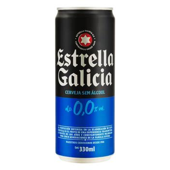 Cerveja Estrella Galicia Zero Álcool Lata 330ml - Cerveja - Magazine Luiza