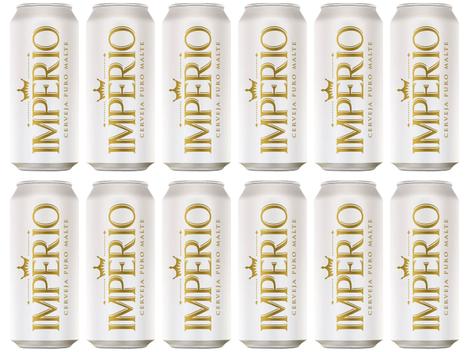 Cerveja Imperio Puro Malte Lata 473ml - 12 Unidades - Cerveja ...