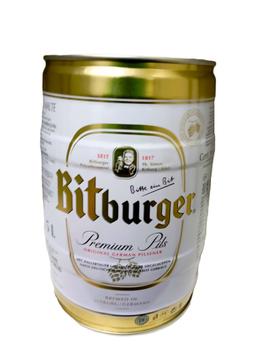 Cerveja Importada Bitburger Pilsen Barril 5 Lt - Germany - Kit Cerveja ...