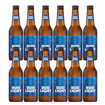 Cerveja Importada Bud Light Long Neck 330ml Caixa Com 12 Un - budweiser ...