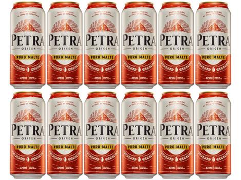 Cerveja Petra Origem Puro Malte 12 Unidades Lata 473ml - Cerveja ...