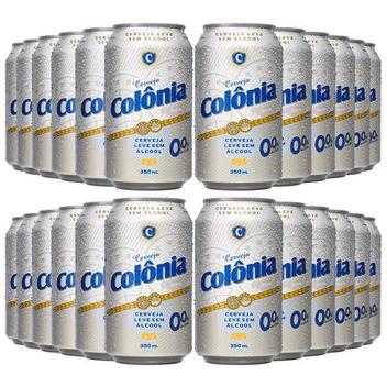 Cerveja Pils Colônia 0,0% - Lata 350Ml - Nacional - 24 Un - Colonia ...