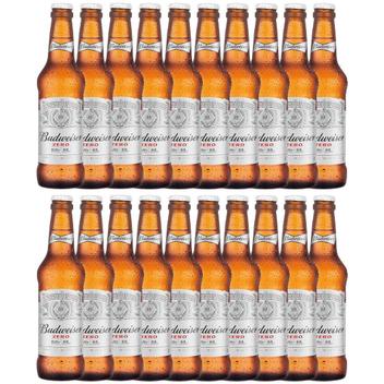 Cerveja Sem Álcool Budweiser - Long Neck 330Ml - 20 Un - Cerveja - Magazine Luiza