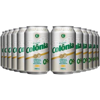 Cerveja Sem Álcool Malzbier Colônia - Lata 350Ml -12 Un - Colonia ...