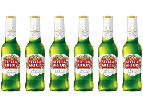 Cerveja Stella Artois Puro Malte - Premium American Lager 6 Unidades ...