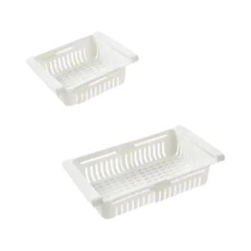 Cesta de Armazenamento Retrátil para Geladeira - Multifuncional e com ...