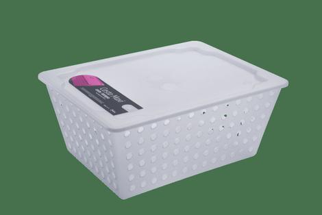 Cesta Organizadora Com Tampa Coza One Maxi 12,9 Litros 39 x 30 x 16,8 ...