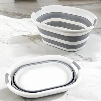 Cesto Balde Grande de Silicone 26 litros Dobrável Retrátil Multiuso ...