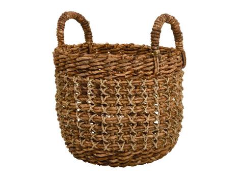 Cesto Organizador Decorativo Multiuso Em Fibra Natural Trançada Boho ...