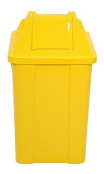 Cesto Quadrado Com Tampa Vai-vem 100 Litros - jsn - Lixeira e Cesto de Lixo - Magazine Luiza