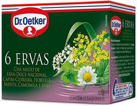 Chá 6 ervas doce dr oetker sachê 10g c/ 15 unidades - Chá - Magazine Luiza