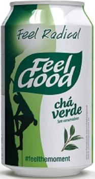 Chá Feel Good Lata 330ml Verde com Limão com 06 Unidades - Chá Verde ...
