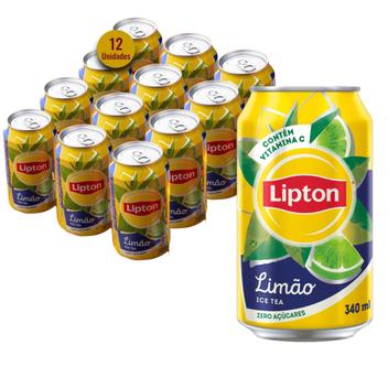 Chá Lipton Limão Lata 340Ml (12 Latas) - Refrigerante - Magazine Luiza