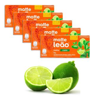 Chá Matte Limão Leão Com 25 Saquinhos Kit 5 - Matte Leão - Chá ...